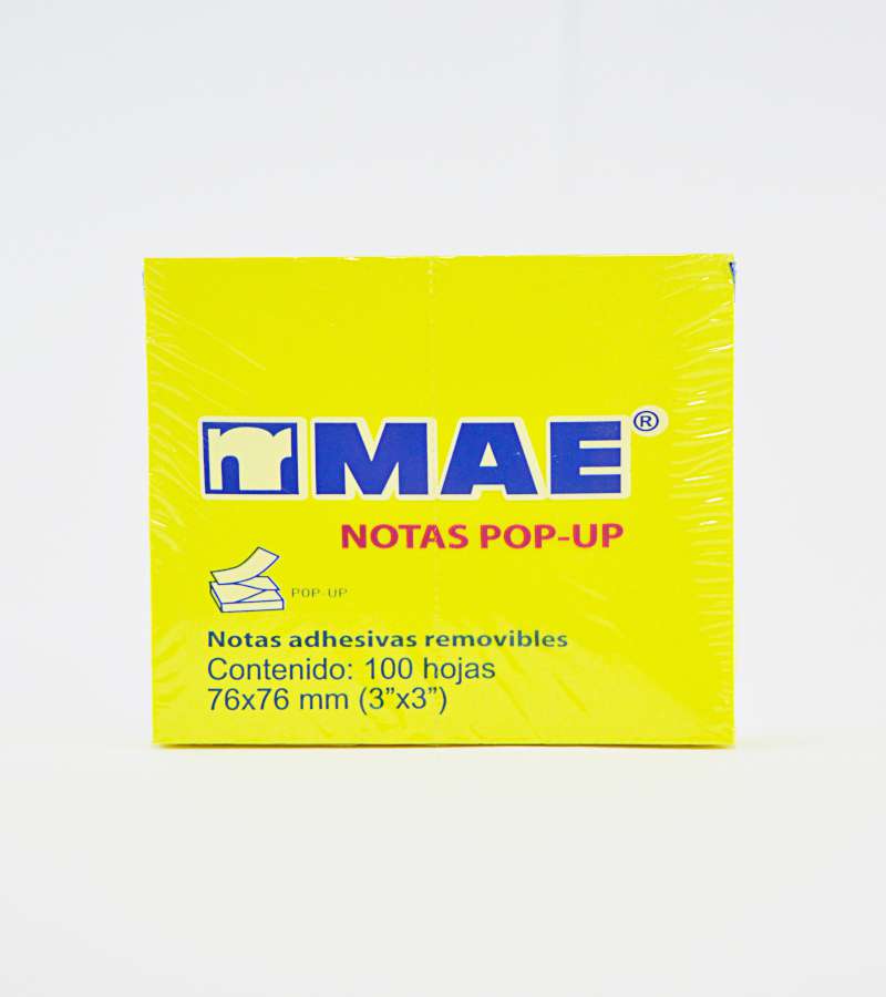 Notas Pop-Up Mae Neon 3X3 C/100 26165 – Maplusa