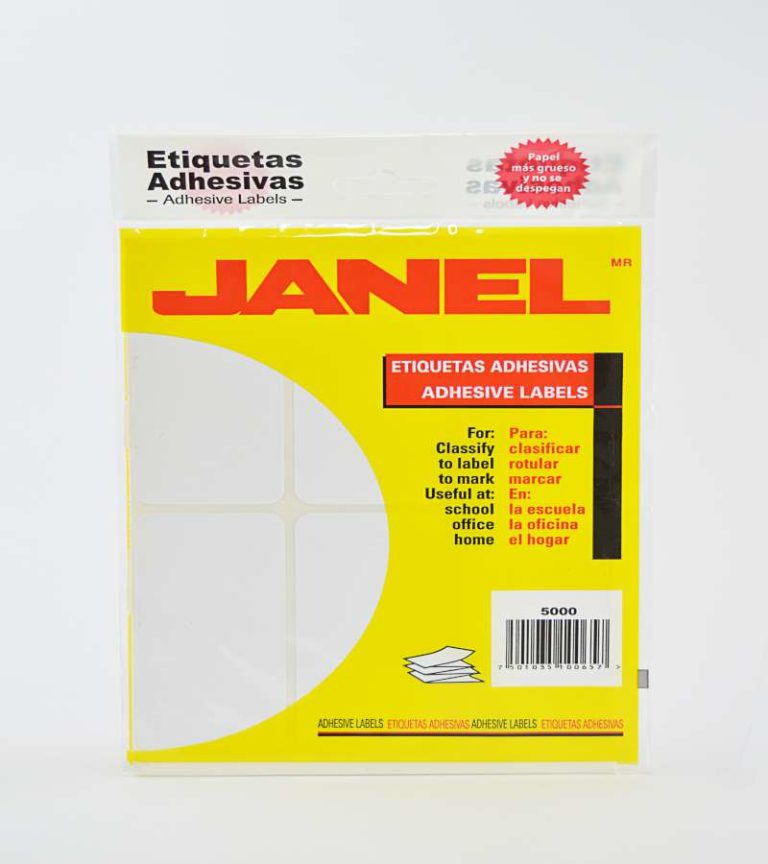 Etiqueta Janel #25 5000 – Maplusa