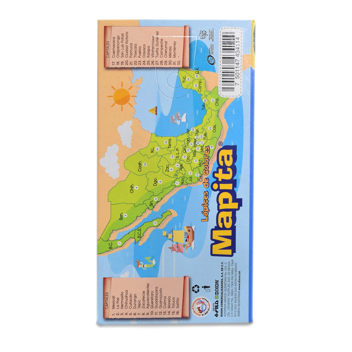 Colores Dixon Mapita Con 12 Largos – Maplusa