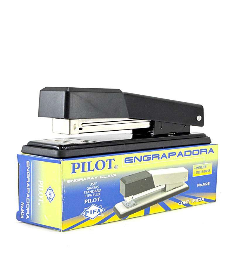 Engrapadora Pilot M28 Media Tira Negra – Maplusa