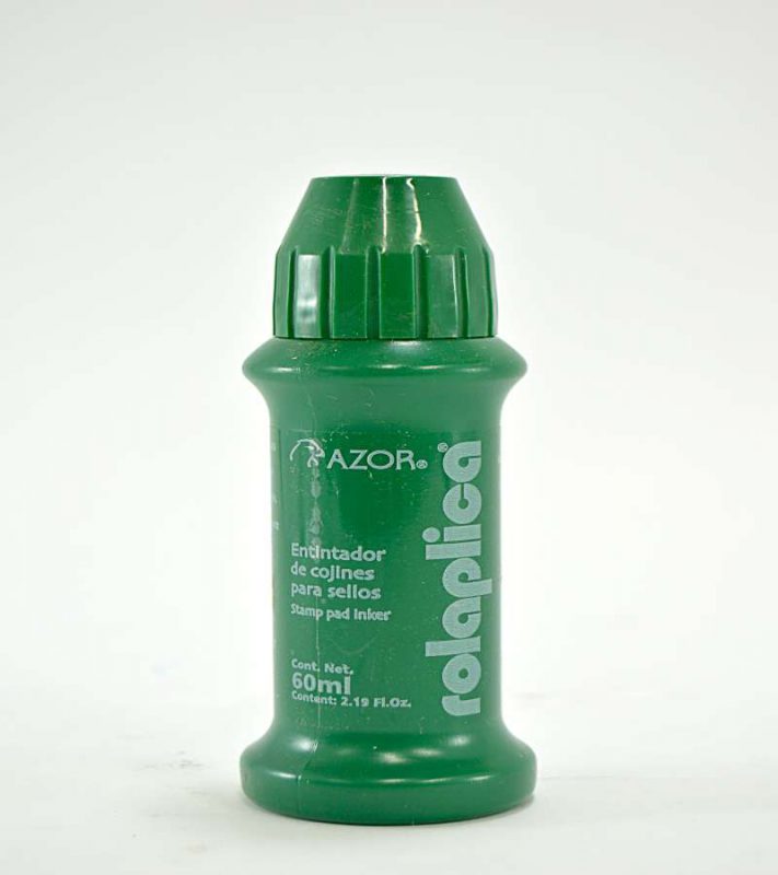 Tinta Rolaplica Vde. 60 Ml. P/Sello Azor – Maplusa