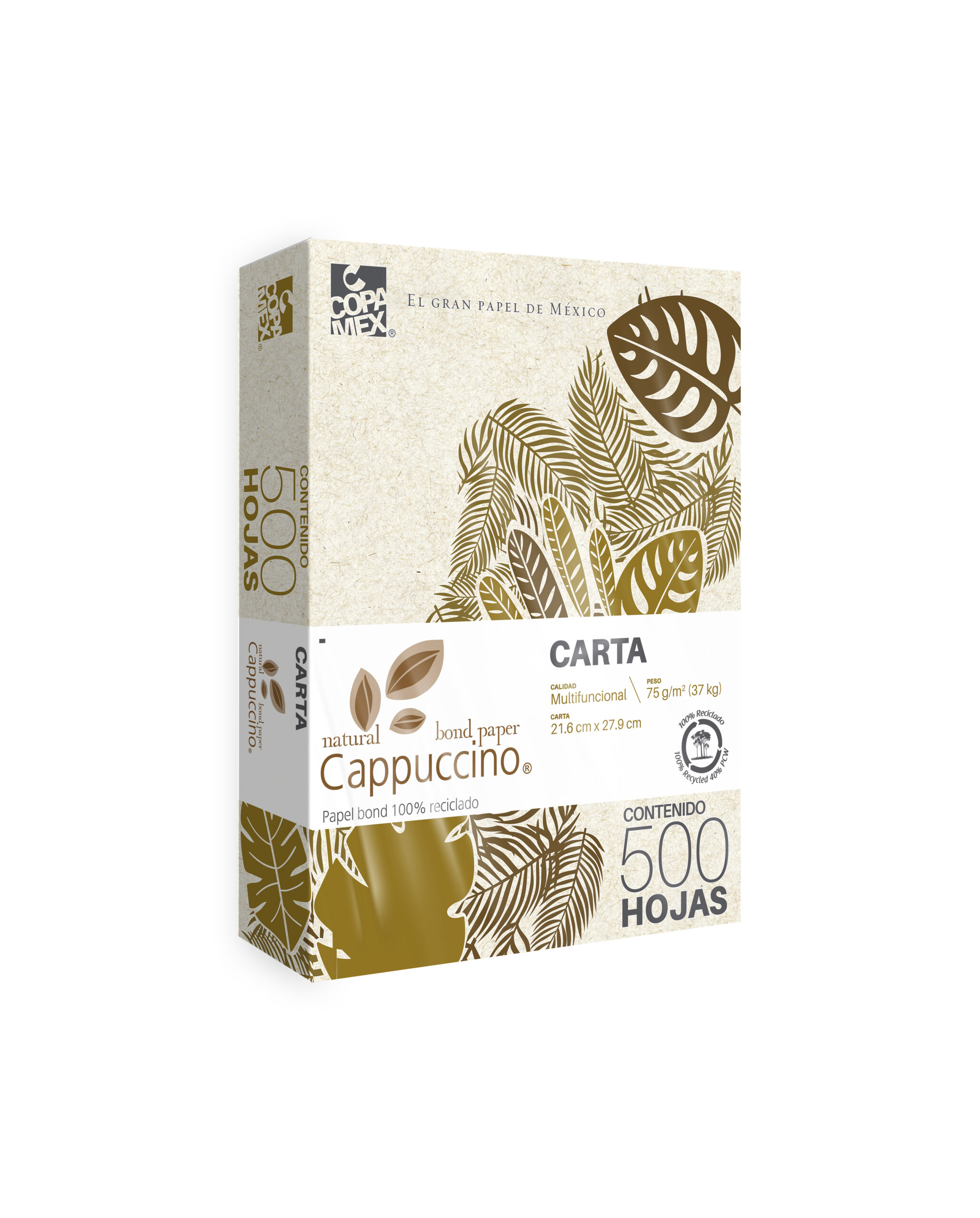 Papel Bond Recic.Cappuccino Cta C/500 – Maplusa