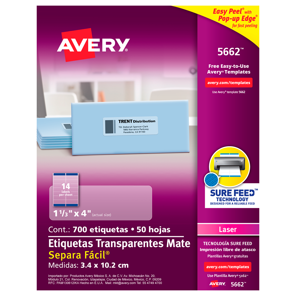 Plantilla De Etiqueta Avery 4x6 Avery | Producto #5434