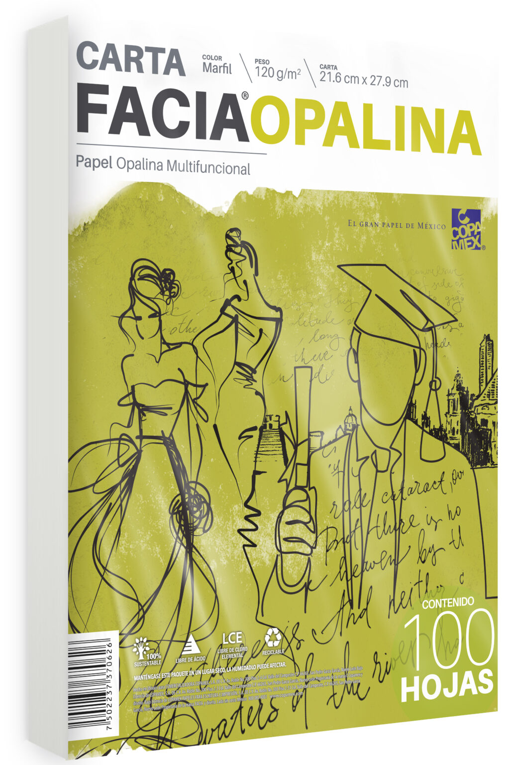 Papel Opalina Facia Cta Marfil C/100 – Maplusa