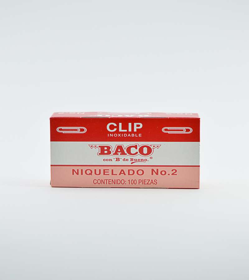 Clip Baco # 2 Niquelado Con 100 Niq2 – Maplusa