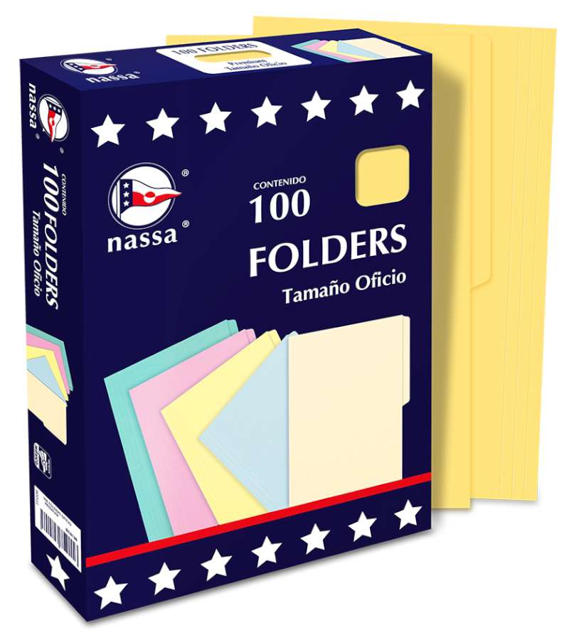 Folder Nassa Oficio Amarillo Con 100 – Maplusa