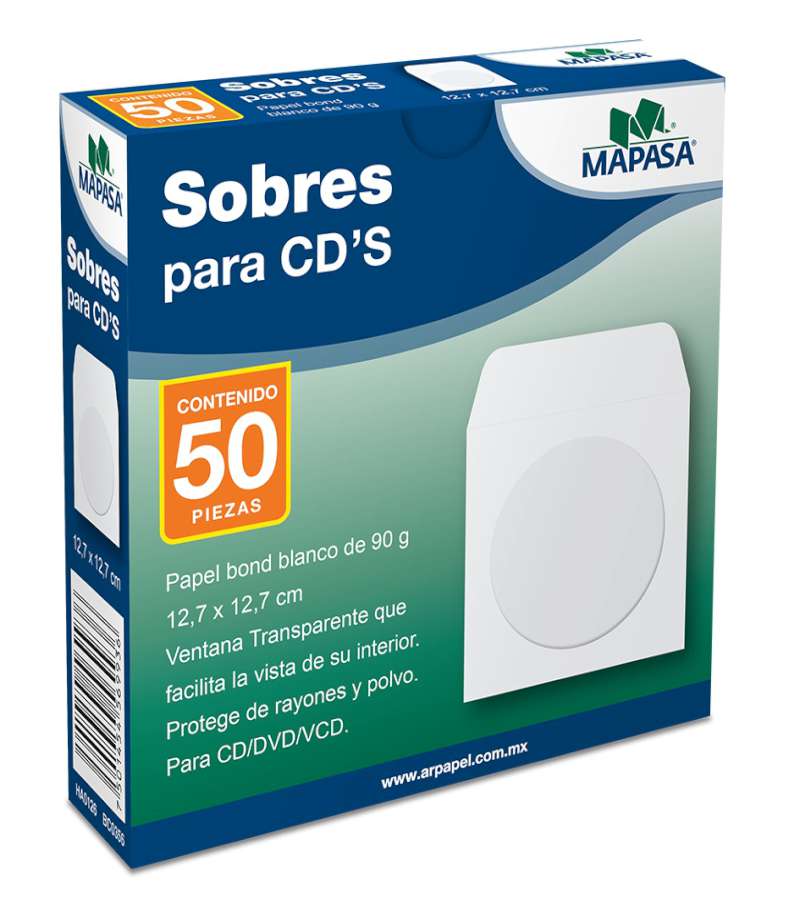 Sobre Mapasa P/Cd Blanco C/50 Ha0126 – Maplusa