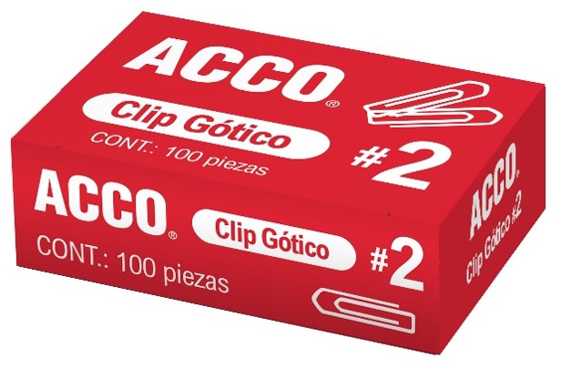 CLIP ACCO # 2 GOTICO C/100 P1690 – Maplusa