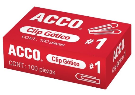 CLIP ACCO # 1 GOTICO C/100 P1680 – Maplusa