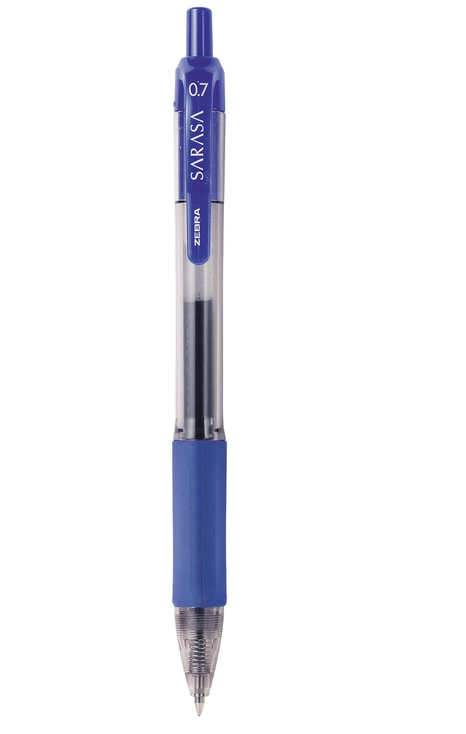 BOLIGRAFO ZEBRA SARASA AZUL RETRACTIL 7MM – Maplusa